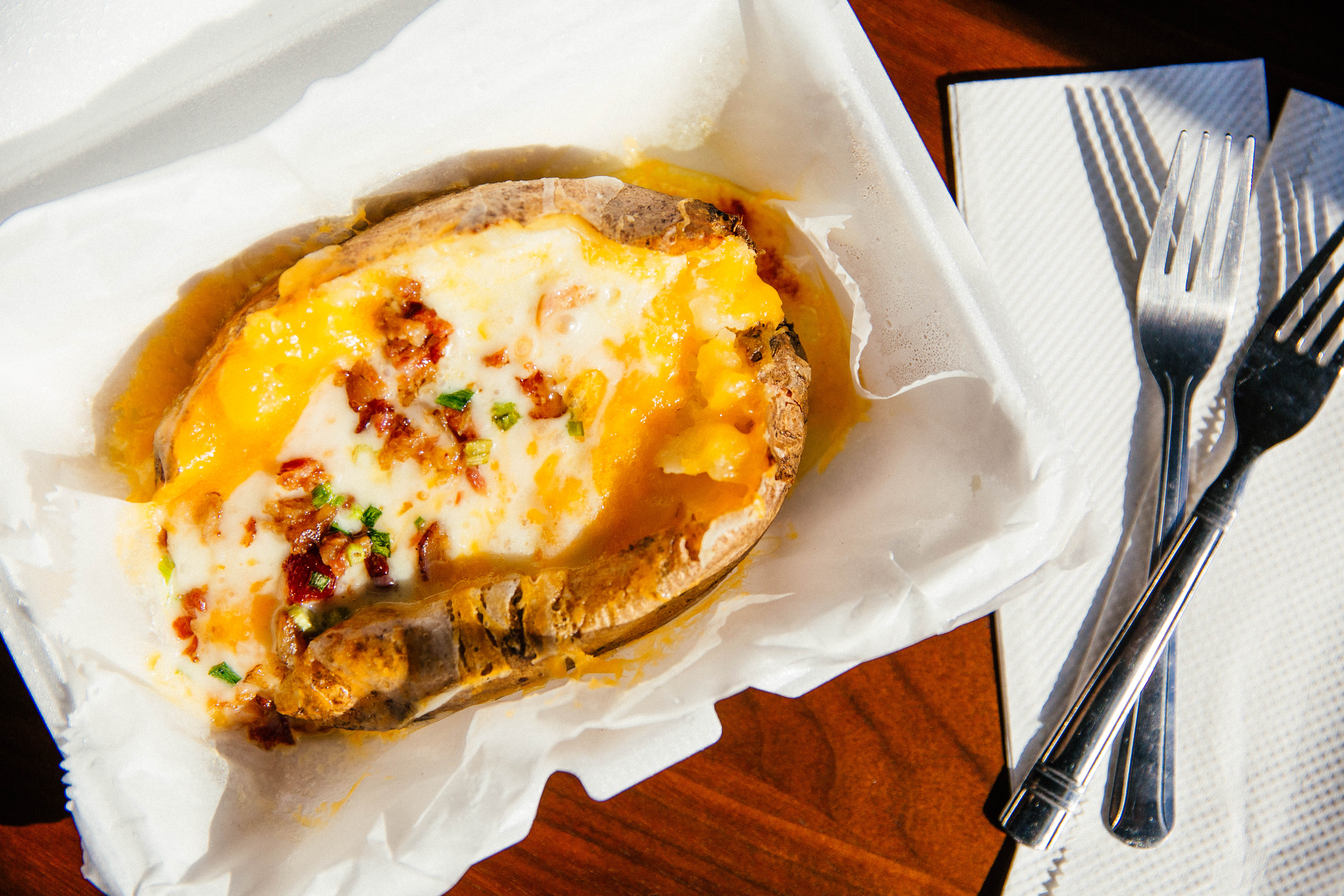 Fast Break: Cheesy potatoes the size of your head from Spectacular Tubers