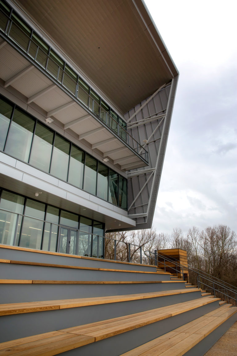 The Water Campus’ most eye-catching facility—jutting out on the old ...