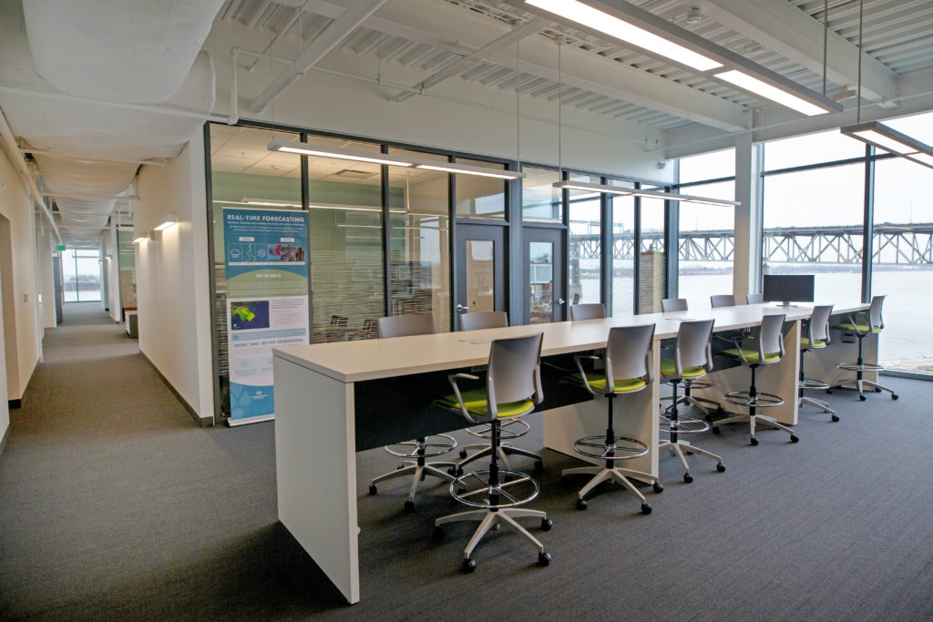 The Water Campus’ most eye-catching facility—jutting out on the old ...