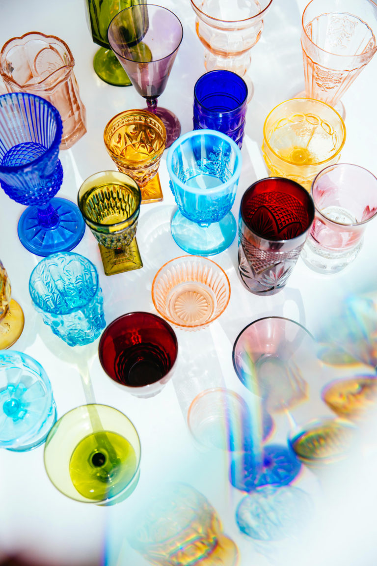 Start a colored glassware collection by treasure hunting local vintage ...