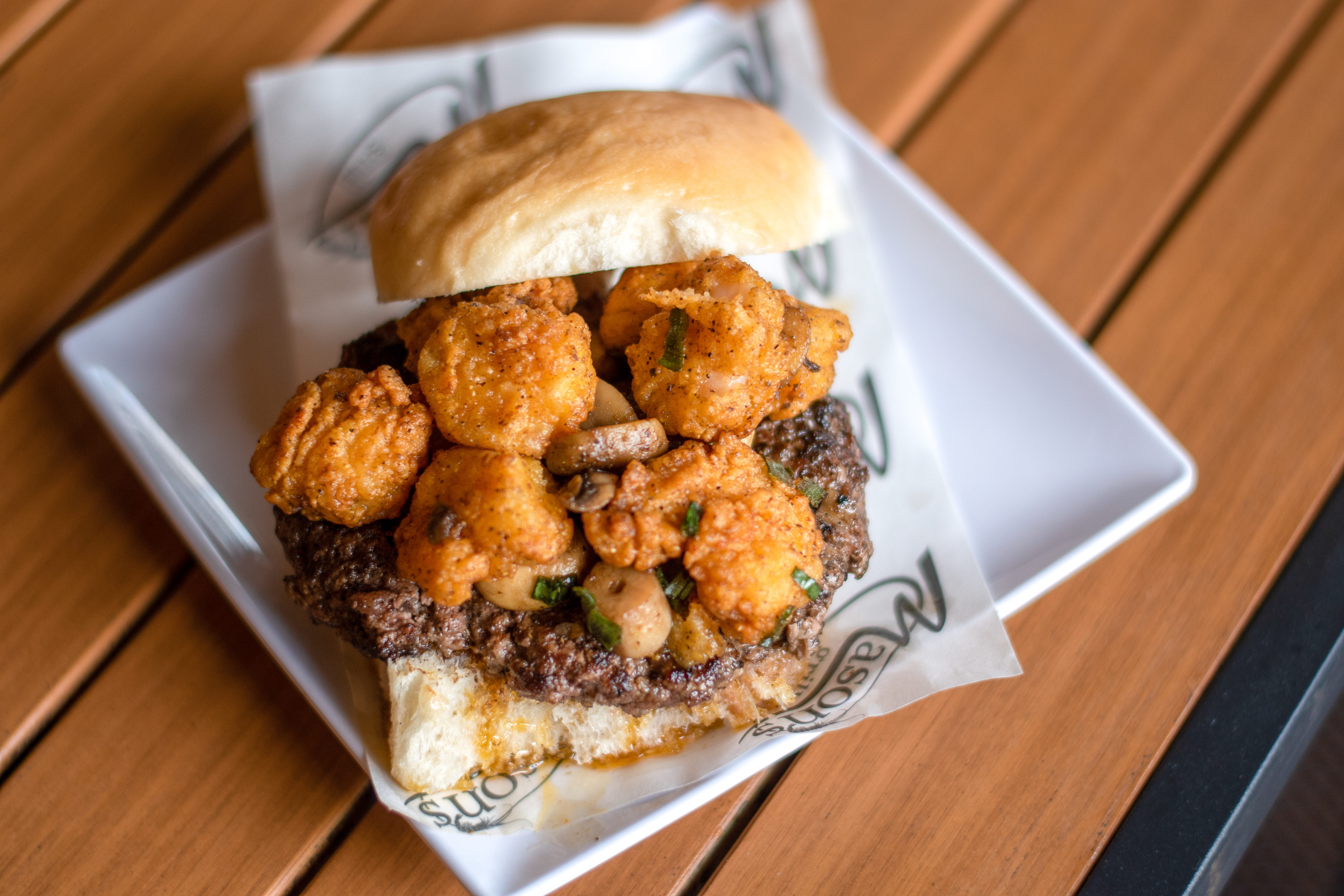 Mason’s Grill’s creative burgers battle it out at home—and now, a ...