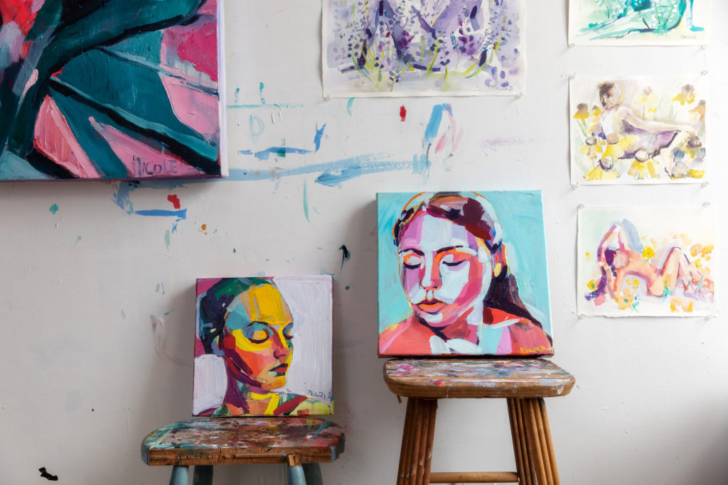 Meet Nicole Cotten Callac: a local live painter, high school art ...