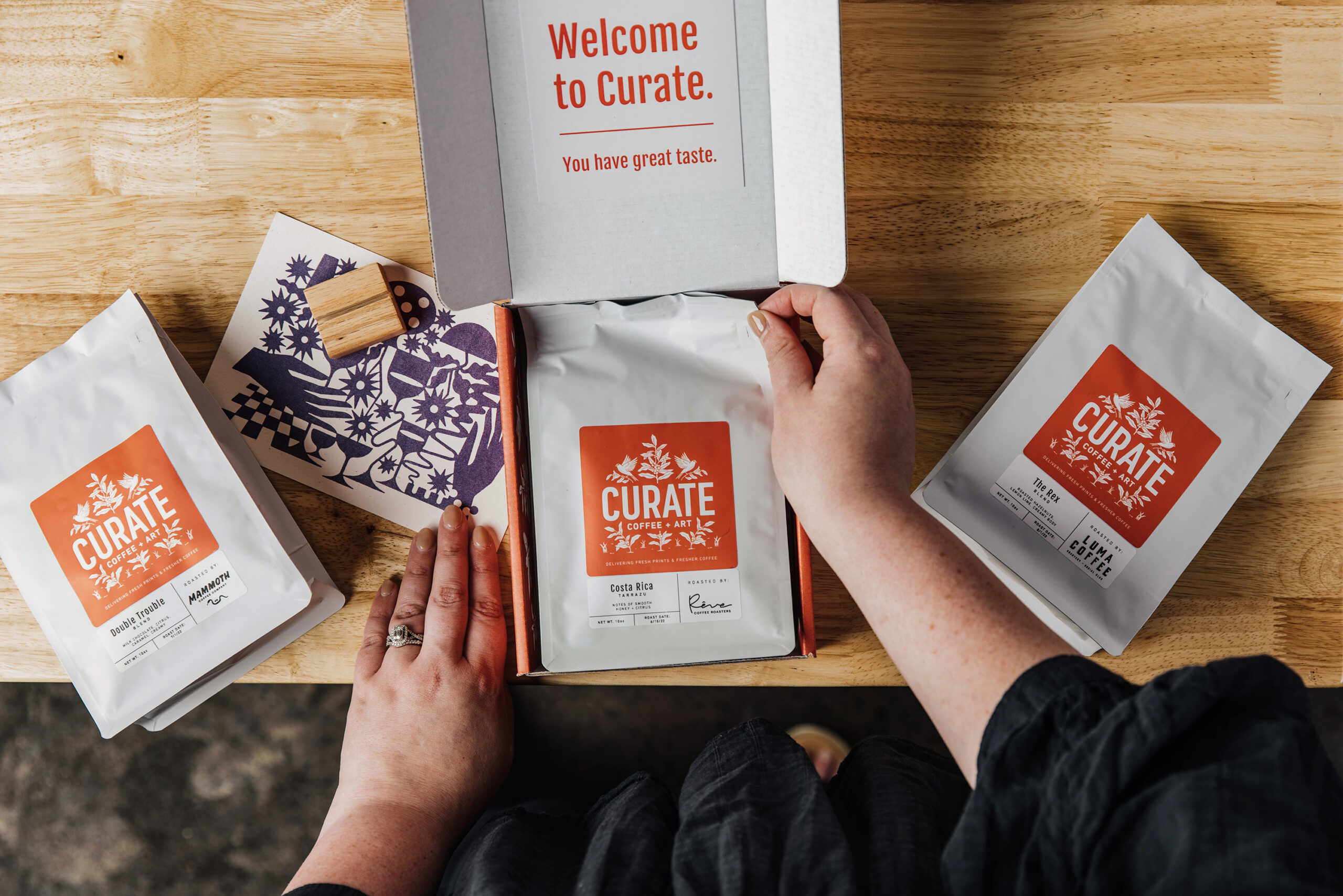 New coffee subscription brand Curate Coffee + Art aims to fuel ...