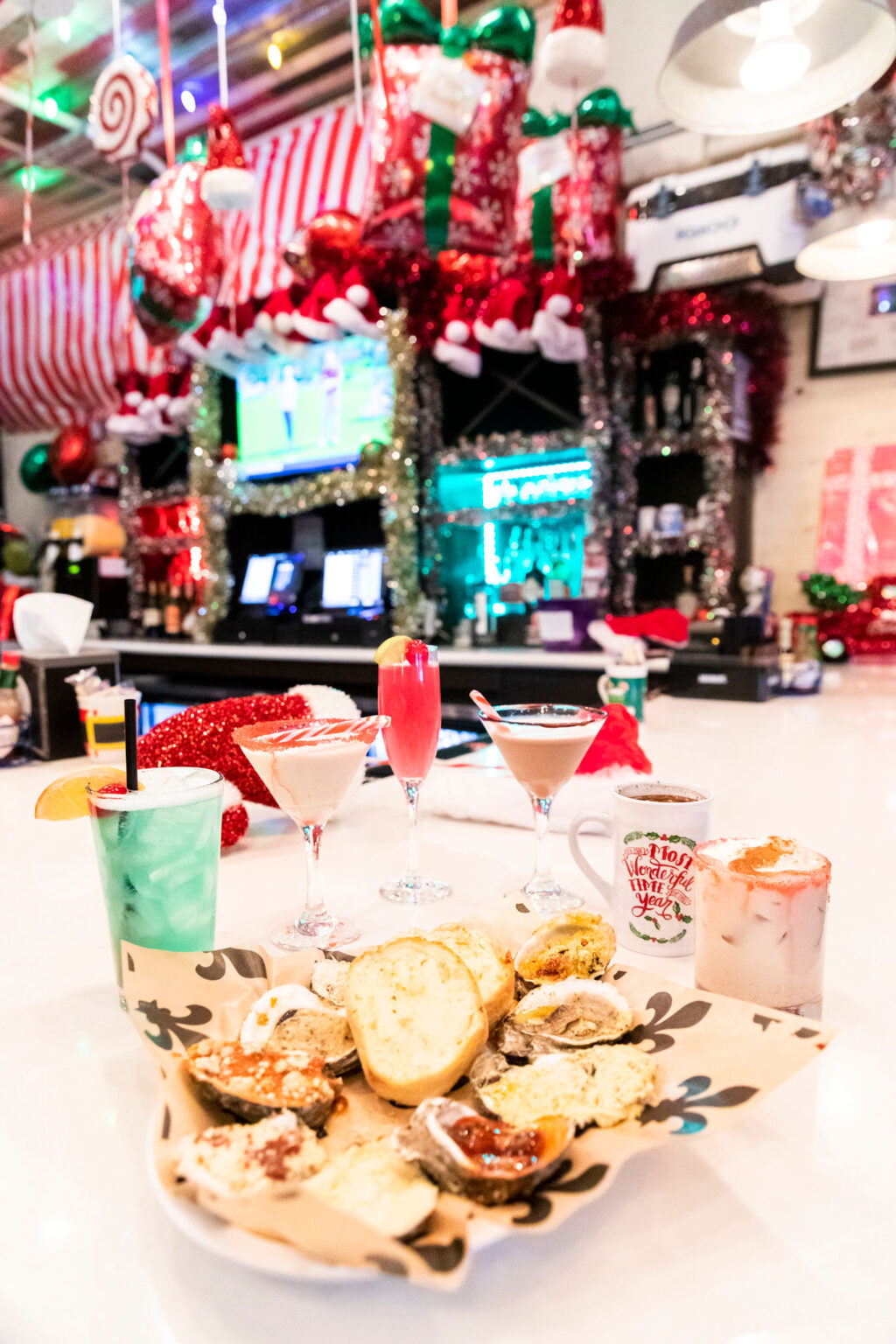 Inside Jolie Pearl’s holiday themed pop-up bar in downtown Baton Rouge