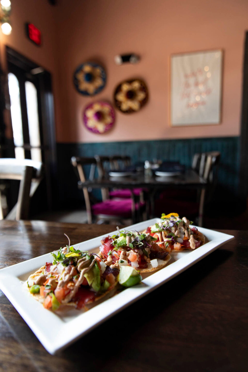 Inside the Patio Tex-Mex Fusion, with Asian-inspired dishes and modern ...