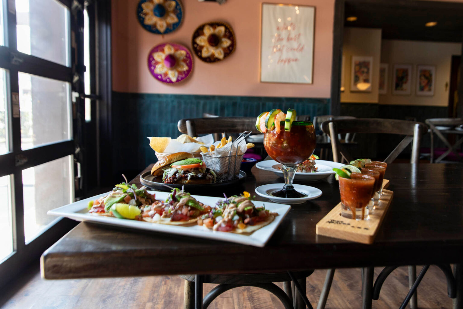 Inside the Patio Tex-Mex Fusion, with Asian-inspired dishes and modern ...