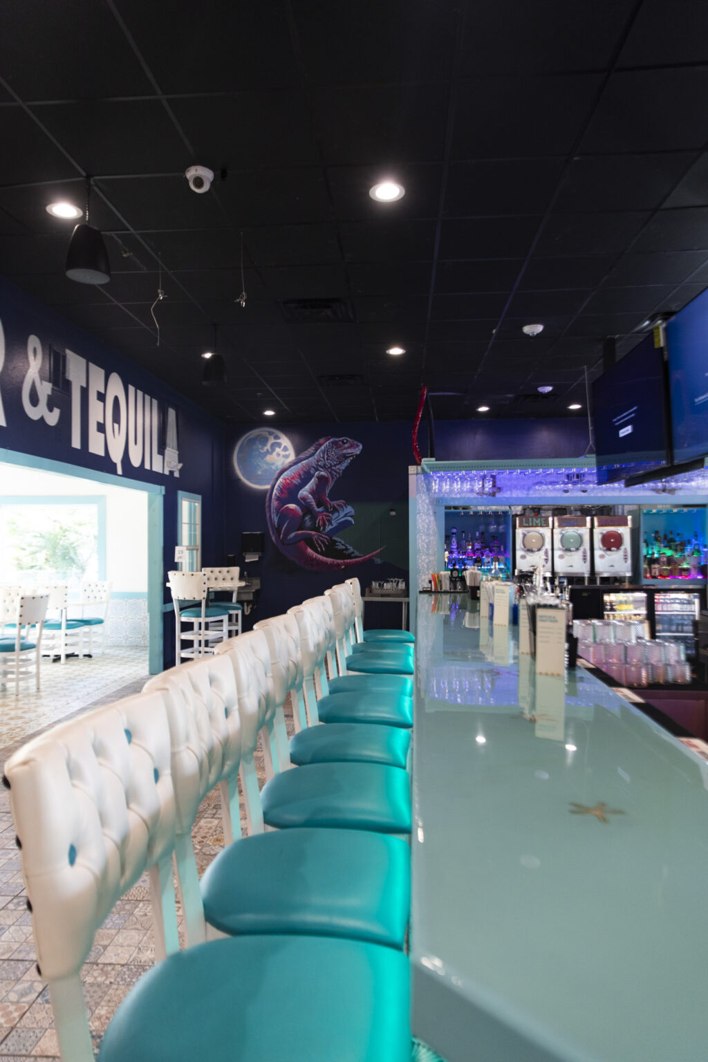 Inside Blue Iguana Taco Bar & Tequila, serving birria dishes and ...