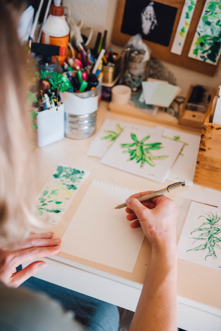 From the November issue: Samara Thomas’ green thumb takes up a green pen