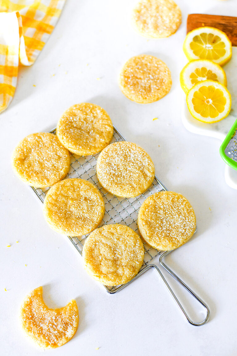 This lemon drop cookie recipe is a tart and tasty treat
