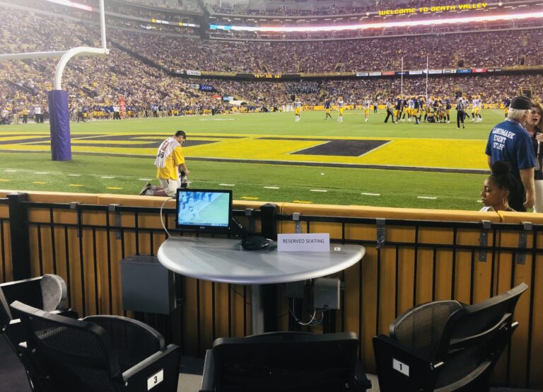 New stadium seating gives LSU fans a front-row view of the action